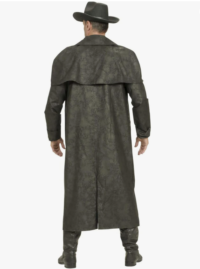 Leather Cowboy Duster Coat - Free Shipping USA