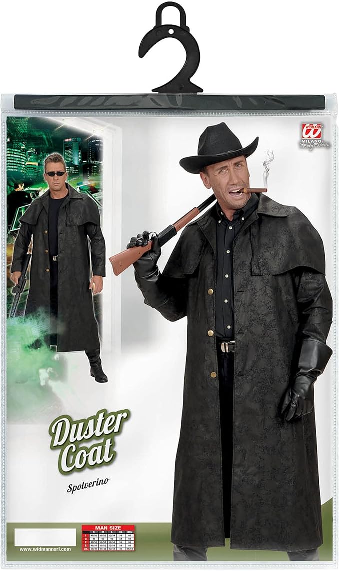 Leather Cowboy Duster Coat - Free Shipping USA